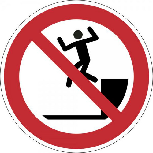 Verbotsschild Herunterspringen verboten - albw - Online-Shop